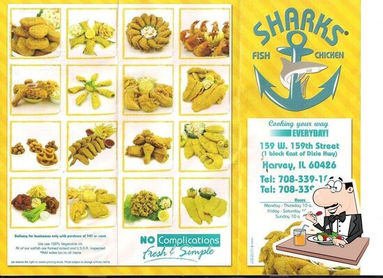 Shark's Fish & Chicken, 159 W 159th St in Harvey - Restaurant menu and ...