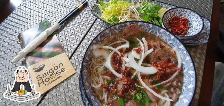 Menu at Saigon House restaurant, Abu Dhabi