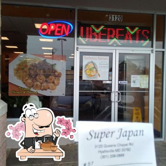 Carta del restaurante Super Japan, Hyattsville