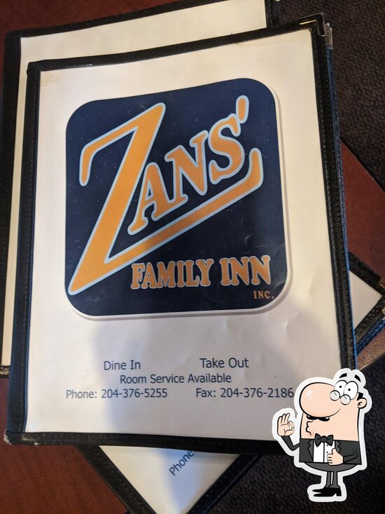 Menu at Zans Family Inn and Restaurant, Arborg