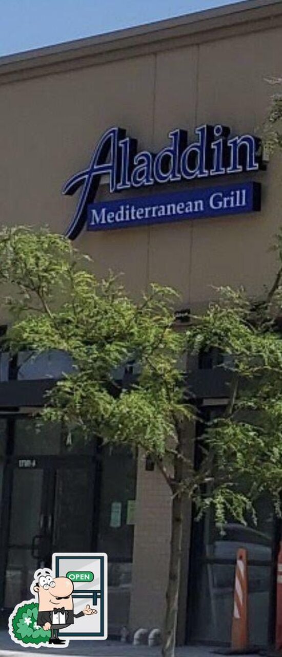 Menu at Aladdin Mediterranean Grill restaurant, Golden