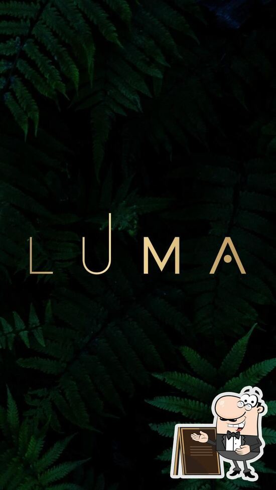 Menu at Luma Sunsets restaurant, Durban