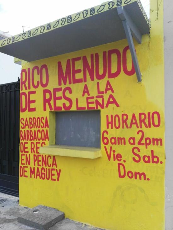 Menu at Menudo y barbacoa, Ciudad Apodaca