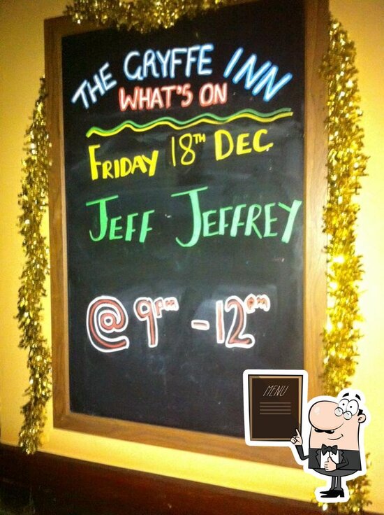 Menu at The Gryffe Inn pub & bar, Bridge of Weir