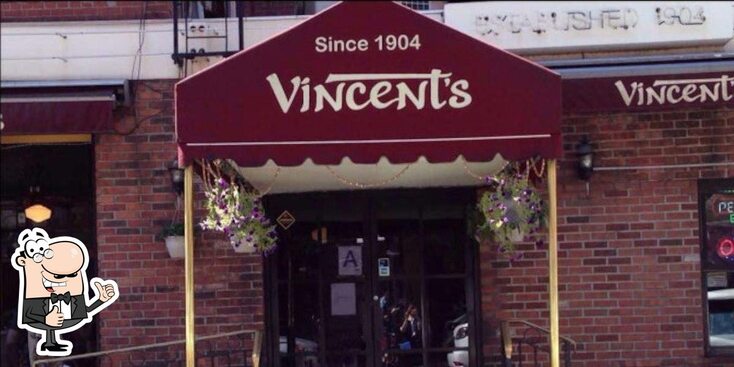 Menu at Original Vincent's restaurant, New York City