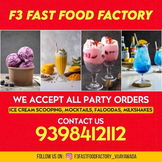 Menu at F3 - FAST FOOD FACTORY, Vijayawada