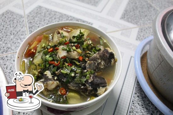 Menu at Tam An snakehead bowl restaurant, Vietnam