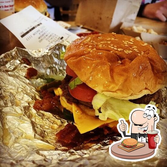 Menu at Five Guys fast food, North Brunswick Township, 507 Shoppes Blvd