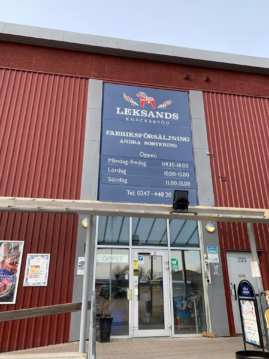 Menu at Leksands Knäckebröd AB, Leksand