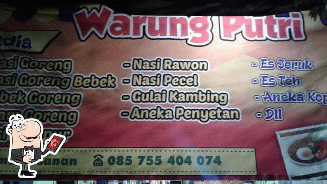 Carta del restaurante Warung Putri Mabes DM FK UHT, Surabaya