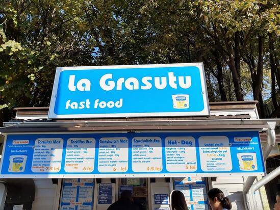Menu at La Grăsuțu, Botoșani