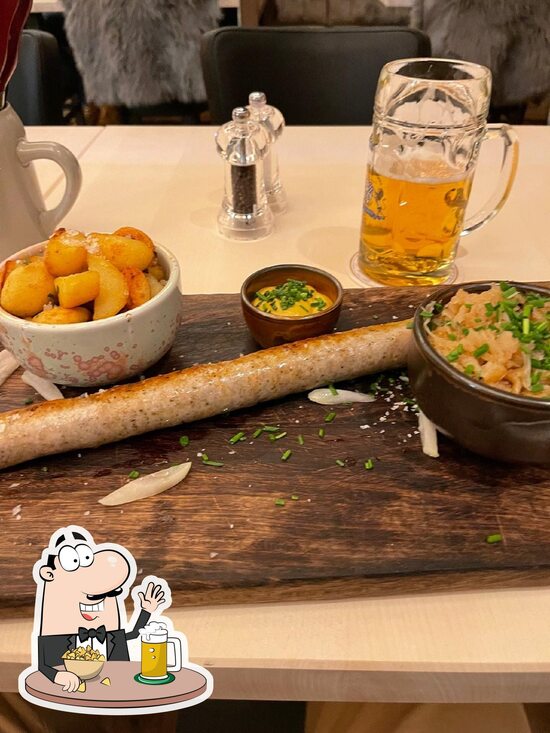 Menu at Starnberger Alm restaurant, Cologne