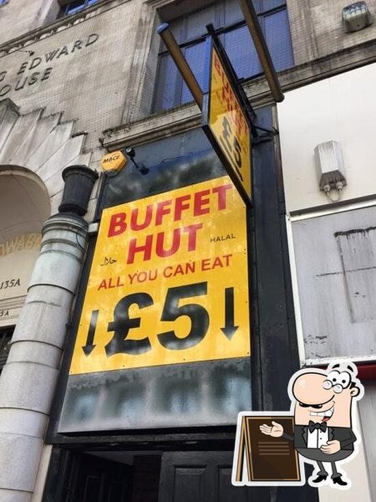 Menu at Buffet Hut restaurant, Birmingham