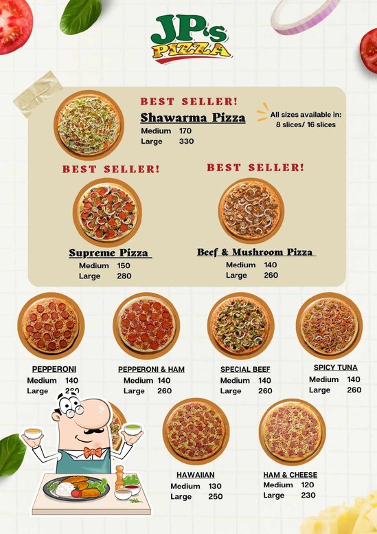 JP’s Pizza Biñan Laguna, Biñan - Restaurant menu, prices and reviews