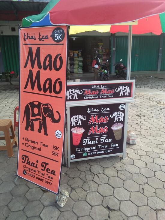 Menu at Mao Mao drink cafe, Kotabumi