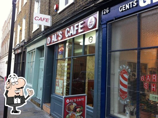 Menu at Al's Cafe, London, 128 Bermondsey St