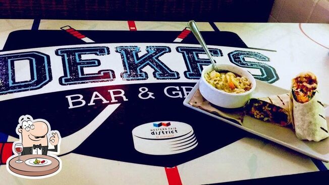 Menu at Dekes Bar & Grill at The Western Fair Sports Centre, London