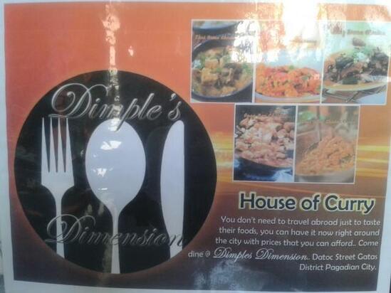 Menu at Dimple's Dimension restaurant, Pagadian City, Along Datoc St ...