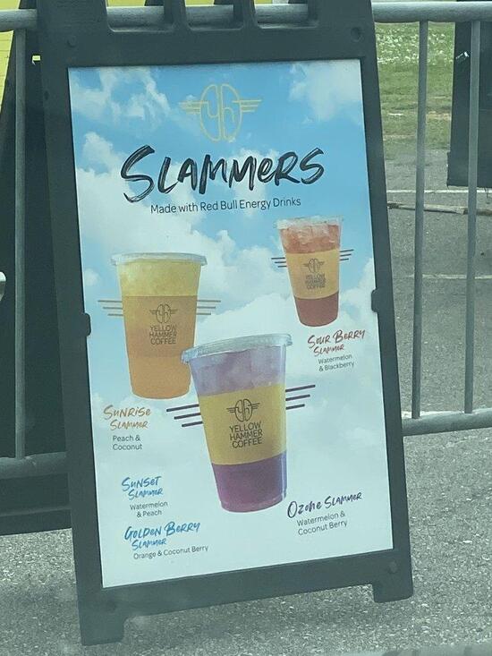 Menu at Yellowhammer Coffee, Semmes