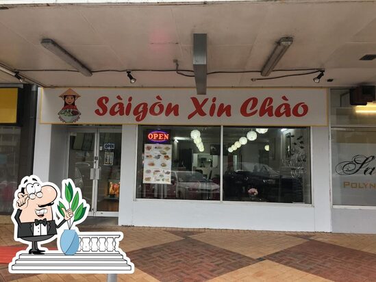 Menu at Saigon Xin Chao restaurant, Porirua