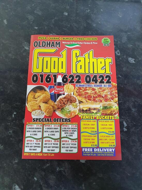 Good Father - Chicken & Pizza in Oldham - Restaurant reviews
