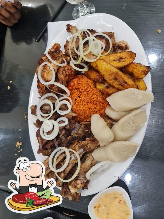 Menu at Belle Congolaise restaurant, London