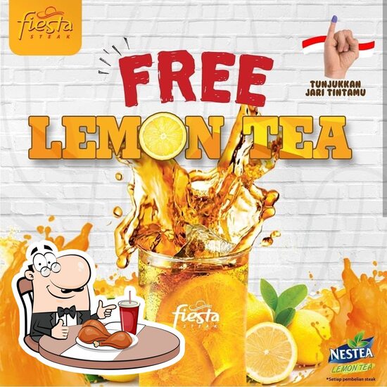 Menu at Fiesta Steak House restaurant, Jakarta