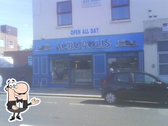 Menu at Acropolis fast food, Ormskirk