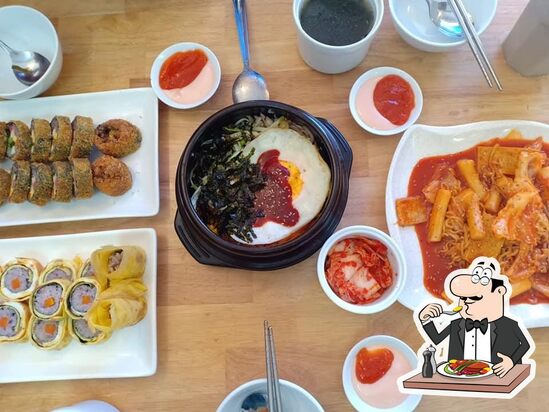 Menu at Kimbap Joy restaurant, Ho Chi Minh City
