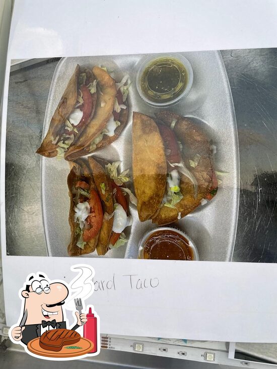 Menu at Happy tacos restaurant, Port Arthur