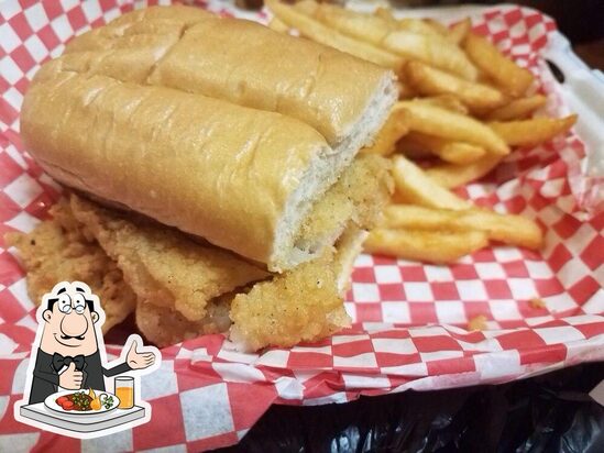 Menu at Dam Fish Shack restaurant, USA, Highway 121