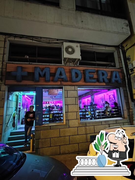 Menu at + Madera pub & bar, Cangas