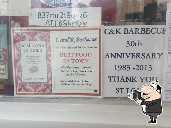 Menu at C&K Barbecue Restaurant, St. Louis