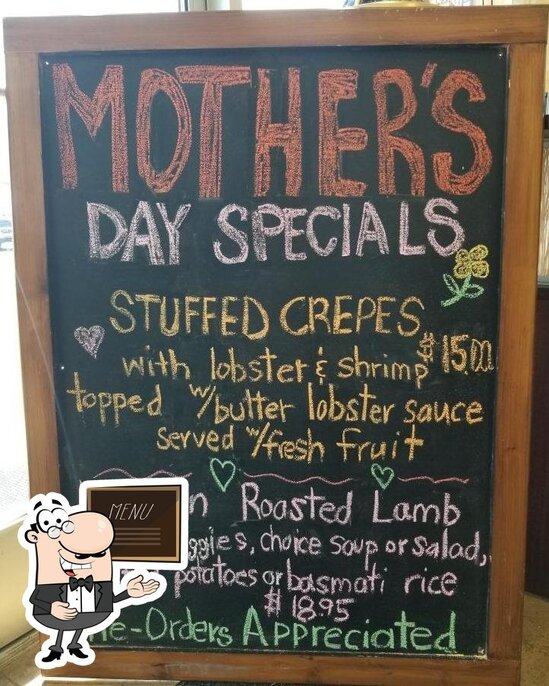 Menu at Cafe 36, Waterford