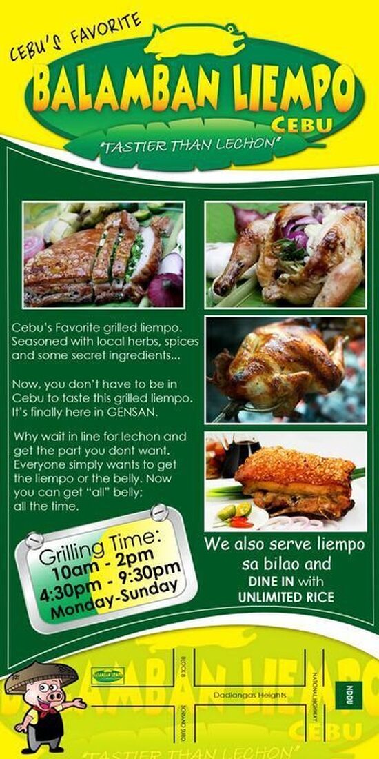 Menu at Balamban Liempo Cebu (Gensan) restaurant, General Santos City