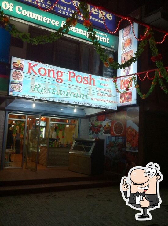 Menu at Kong Posh Restaurant, Srinagar, opposite