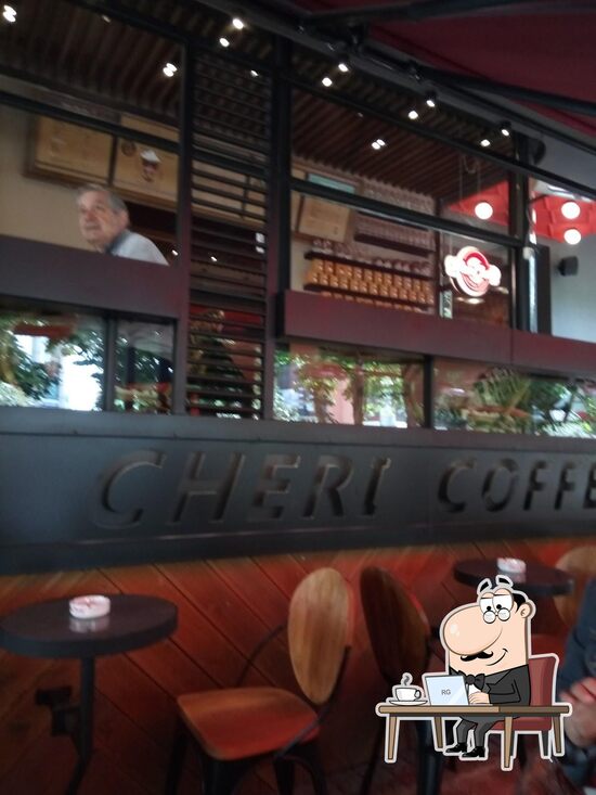 Menu at Mon Cheri Coffe Shop cafeteria, Tirana
