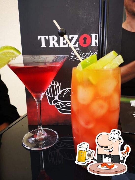 Menu at Trezor Bisztró restaurant, Iváncsa