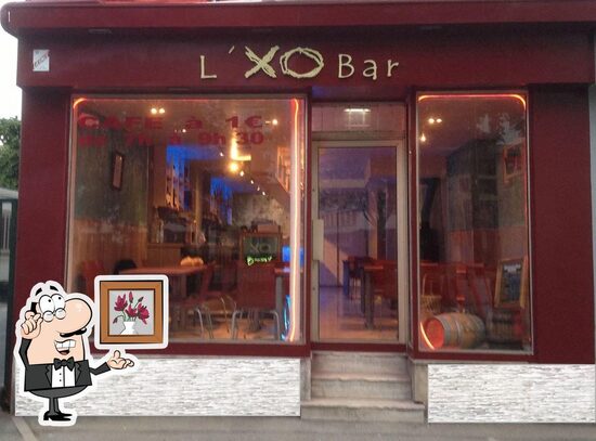 Menu at L'XO Bar, Villejuif