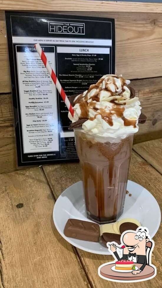 Menu at The Hideout cafe, Wymondham