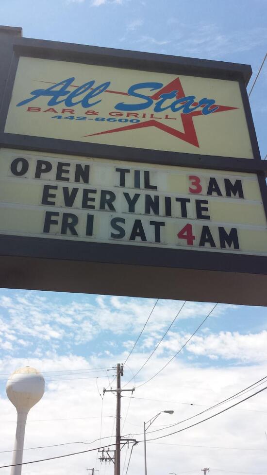 All Stars, McCook - Restaurant menu, prices and reviews