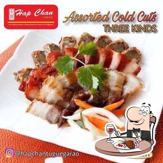 Menu at Hap Chan restaurant, Tuguegarao City