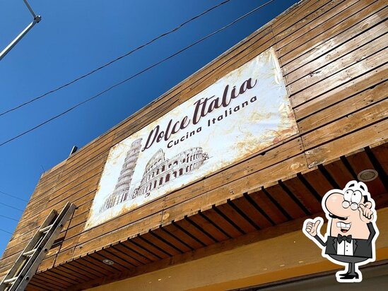 Menu at Dolce Italia restaurant, Tijuana