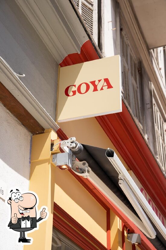 Menu au Goya pub et bar, Nice