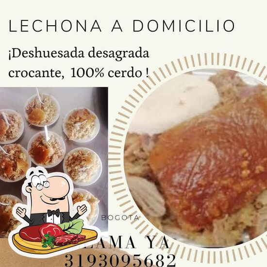 Menu at LECHONERIA LA DIETETICA DE SAN SEBASTIAN restaurant, Bogotá