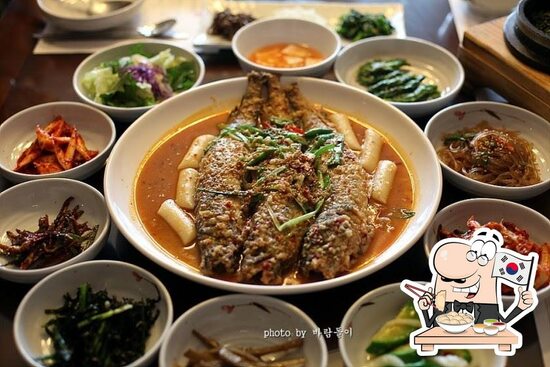Menu at Byeokdollzip cafe, Daegu