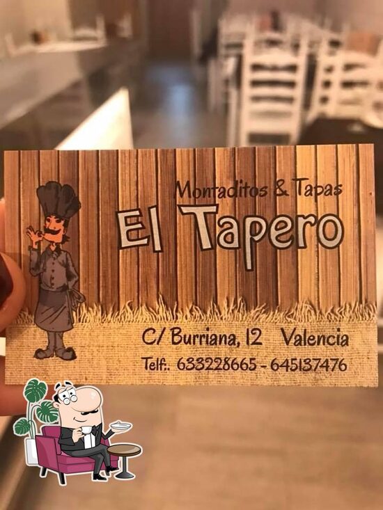 Menu at El Tapero pub & bar, Valencia