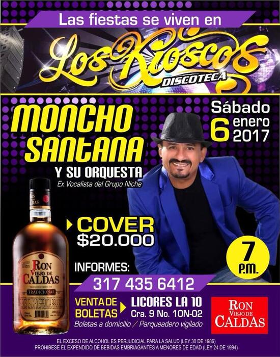 Menu at Los Kioskos Discoteca pub & bar, Popayán