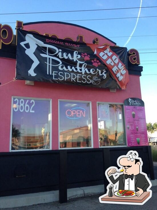 Menu at Pink Pantherz Espresso pub & bar, Fresno