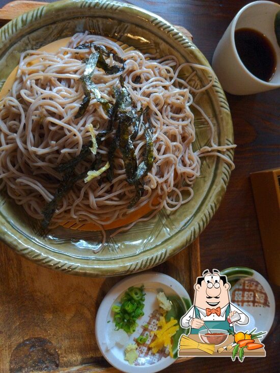 Menu at Soba Japanese Noodles restaurant, Warsaw